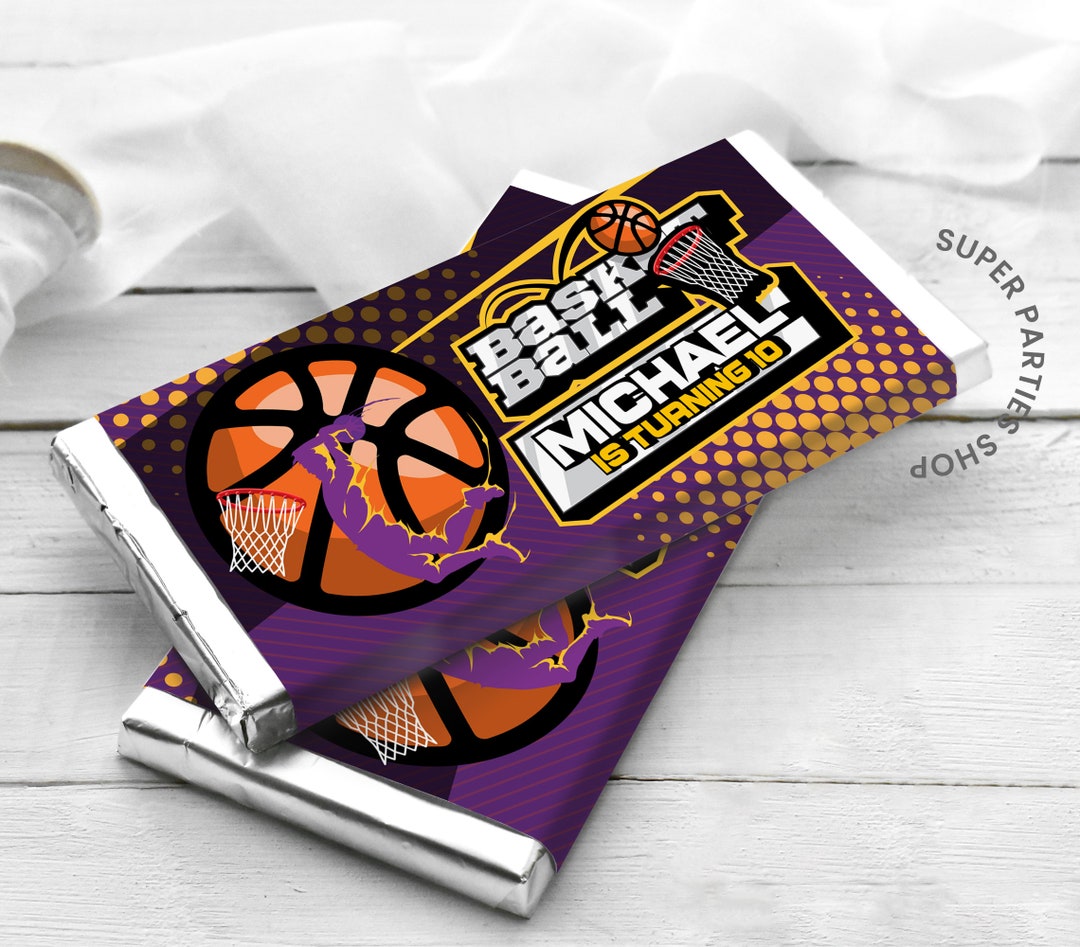 Basketball Candy Bar 1.55 Oz Printable ,candy Wrapper , Candy Treats ...