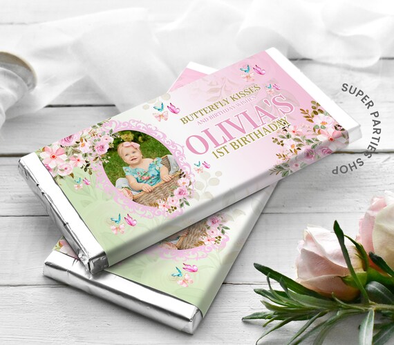 Butterfly Candy Bar Printable Snack Treat 1.55oz Flower - Etsy