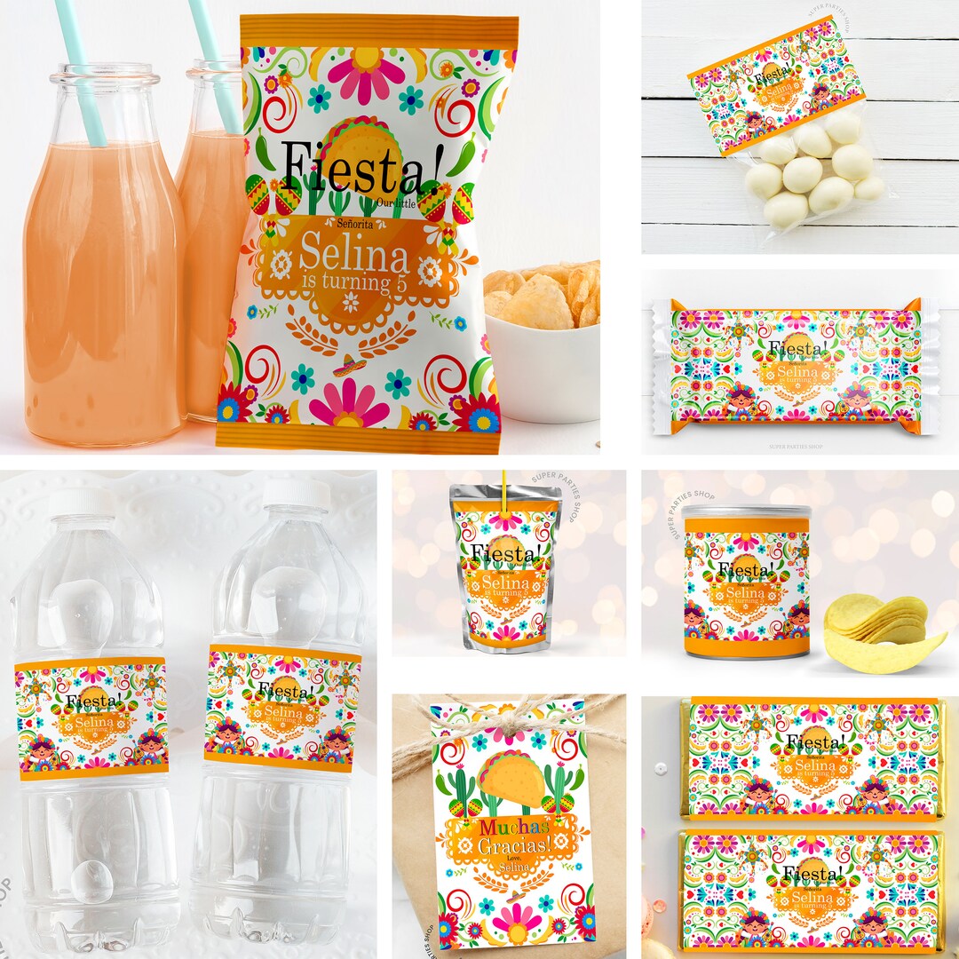 Fiesta Party Bundle Kit Printable, Fiesta Favors, Fiesta Decorations ...