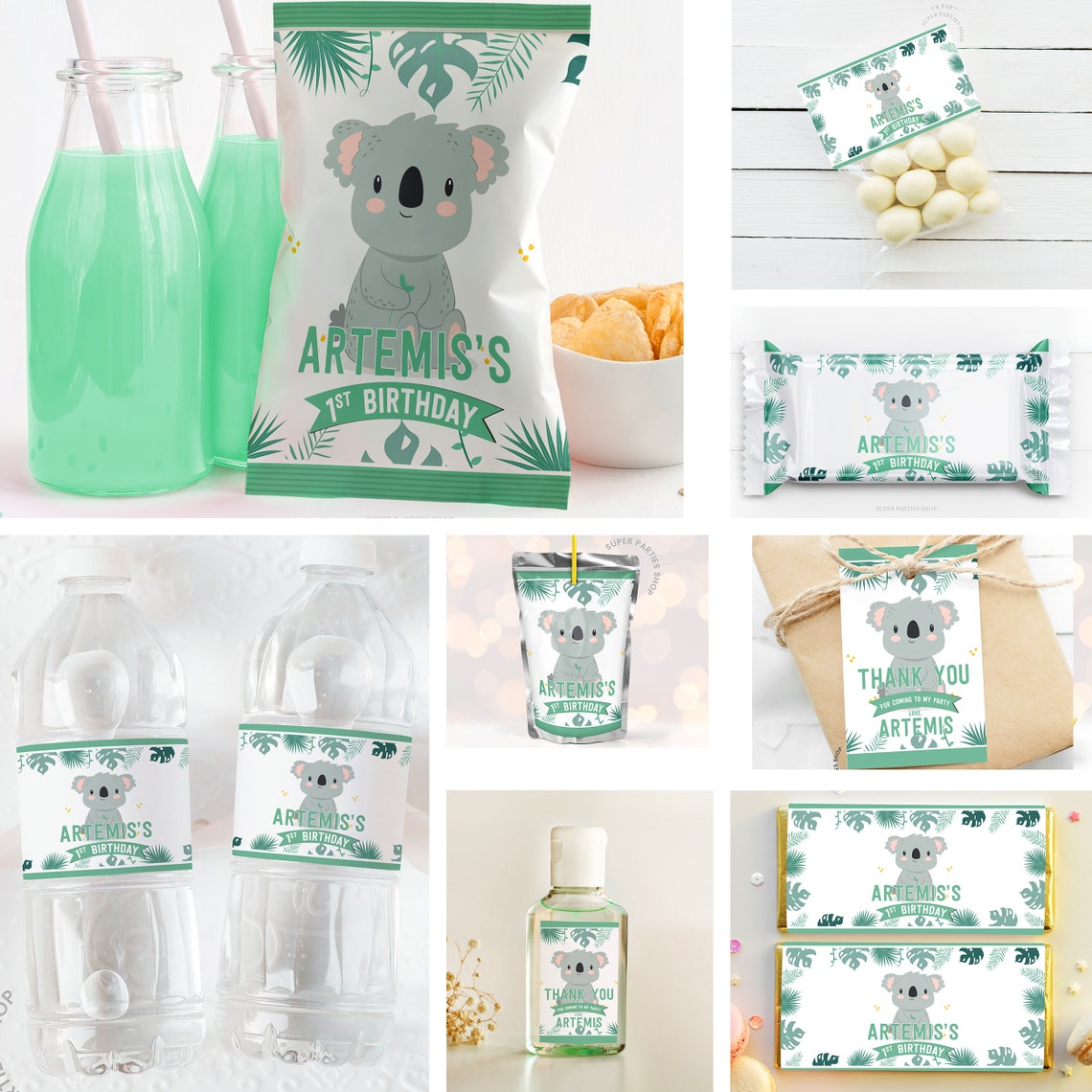 Koala BUNDLE Printable Koala Theme Australian Theme Party - Etsy