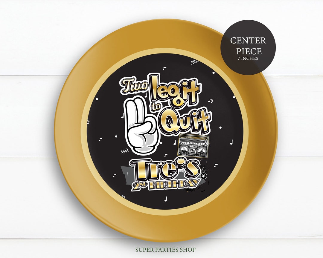 Two Legit to Quit Center Piece Label Two Legit to Quit Party Favor Two ...