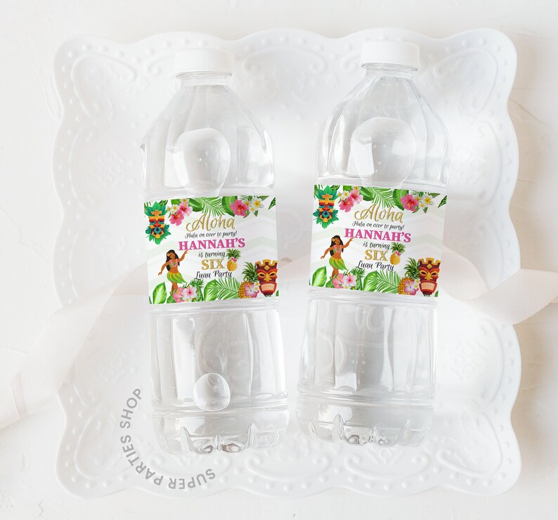 Luau Bundle Kit Printable Aloha Favors Tropical Party - Etsy