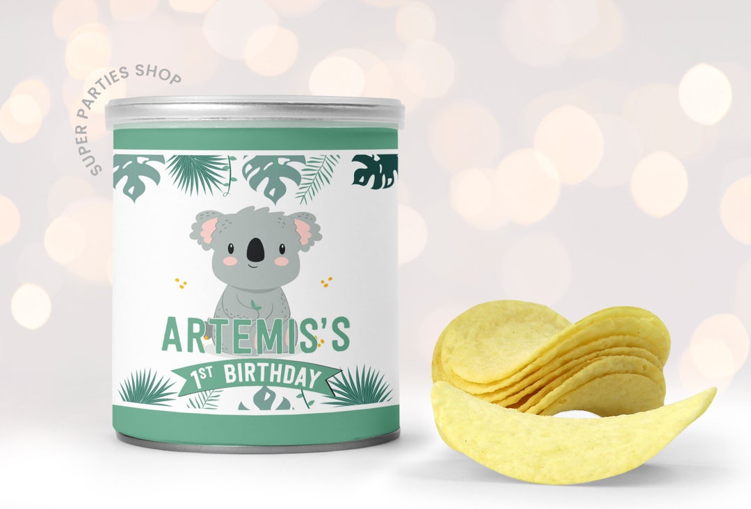 Koala Chip Stack, Printable, Koala Theme, Australian Theme Party, Koala ...