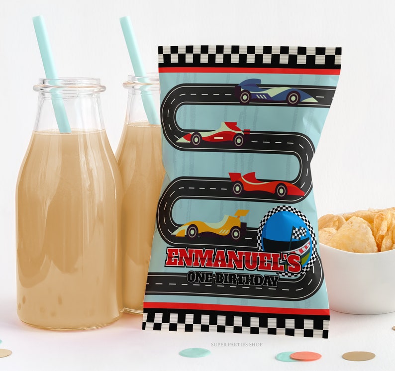 Race Cars Party Kit Bundle Printable Snack Treat Roadster | Etsy