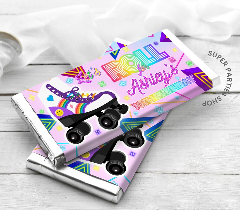 Roller Skate Party Bundle Printable Labels Roller Skates - Etsy