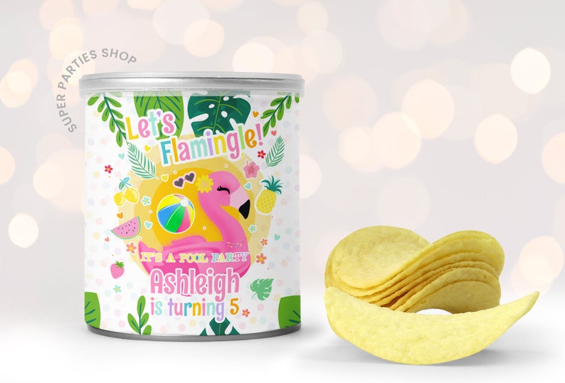 Flamingo Party Bundle Printable Snack Treat Tropical - Etsy