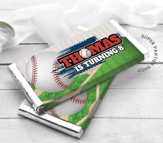 Baseball Candy Bar 1.55 Oz Wrapper Printable Baseball Theme - Etsy