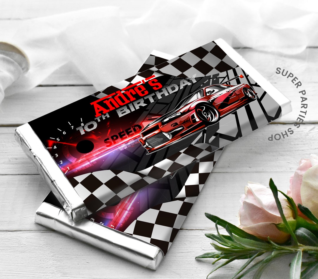 Race Car Candy Bar 1.55oz Printable Hershey's Wrap - Etsy