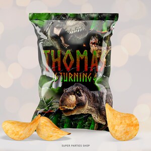 Dinosaur Chip Bags Printable ,dinosaur Party Labels,jurassic Party ...