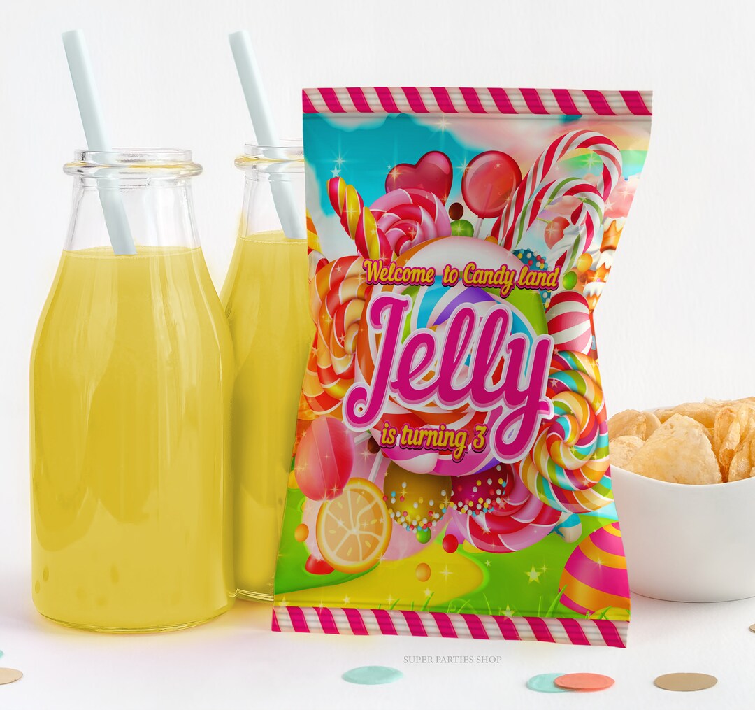 Sweet Chip Bag Printable , Sweet Party Favors, Sweet One Snack Bag, Two ...
