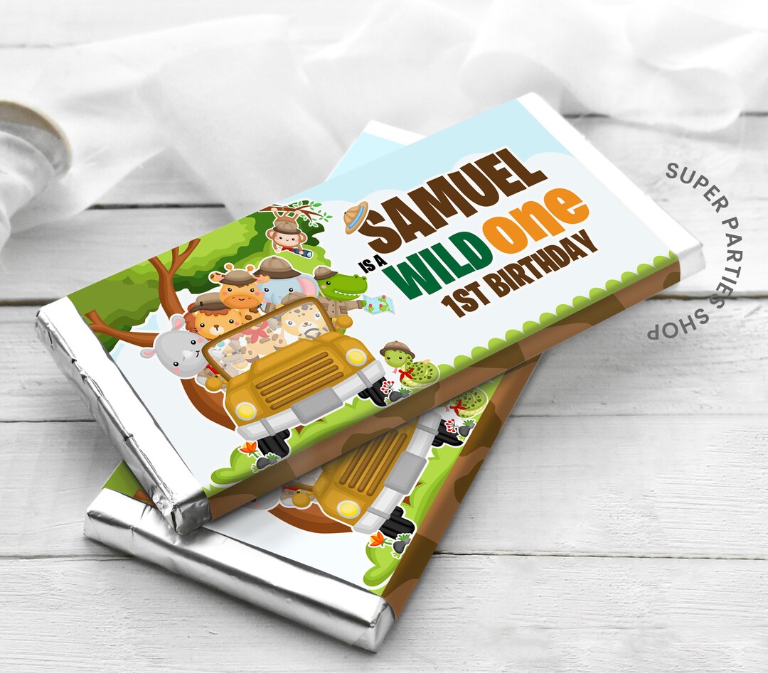 Jungle Candy Bar 1.55 Labels Printable Snack Treat Safari - Etsy