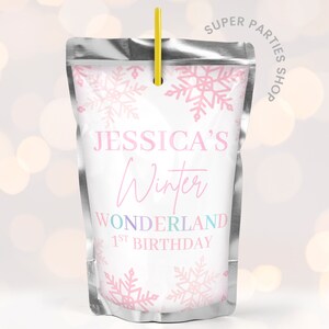 Winter Wonderland Party Bundle Kit Printable Winter - Etsy