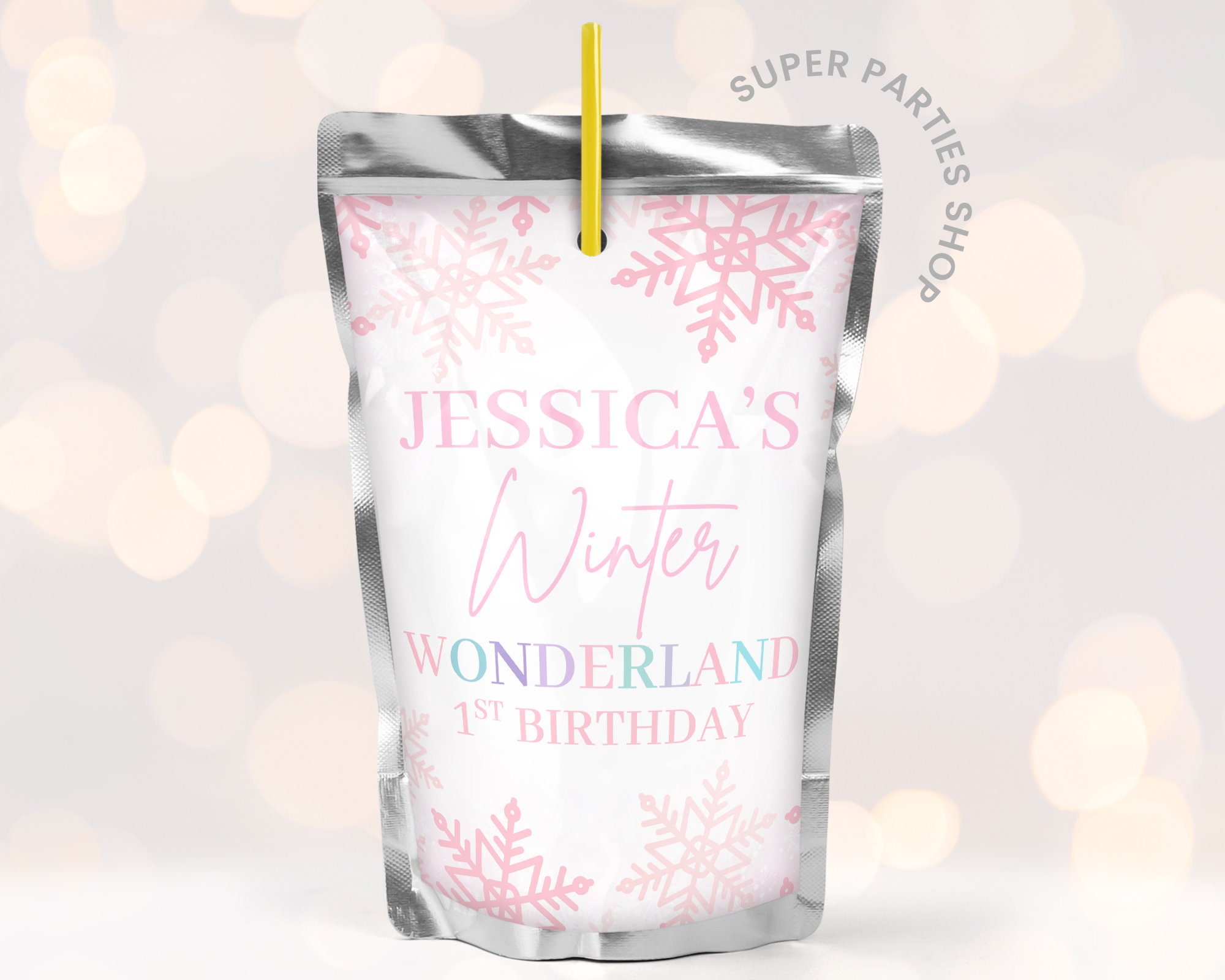 Winter Wonderland Party Bundle Kit Printable Winter - Etsy