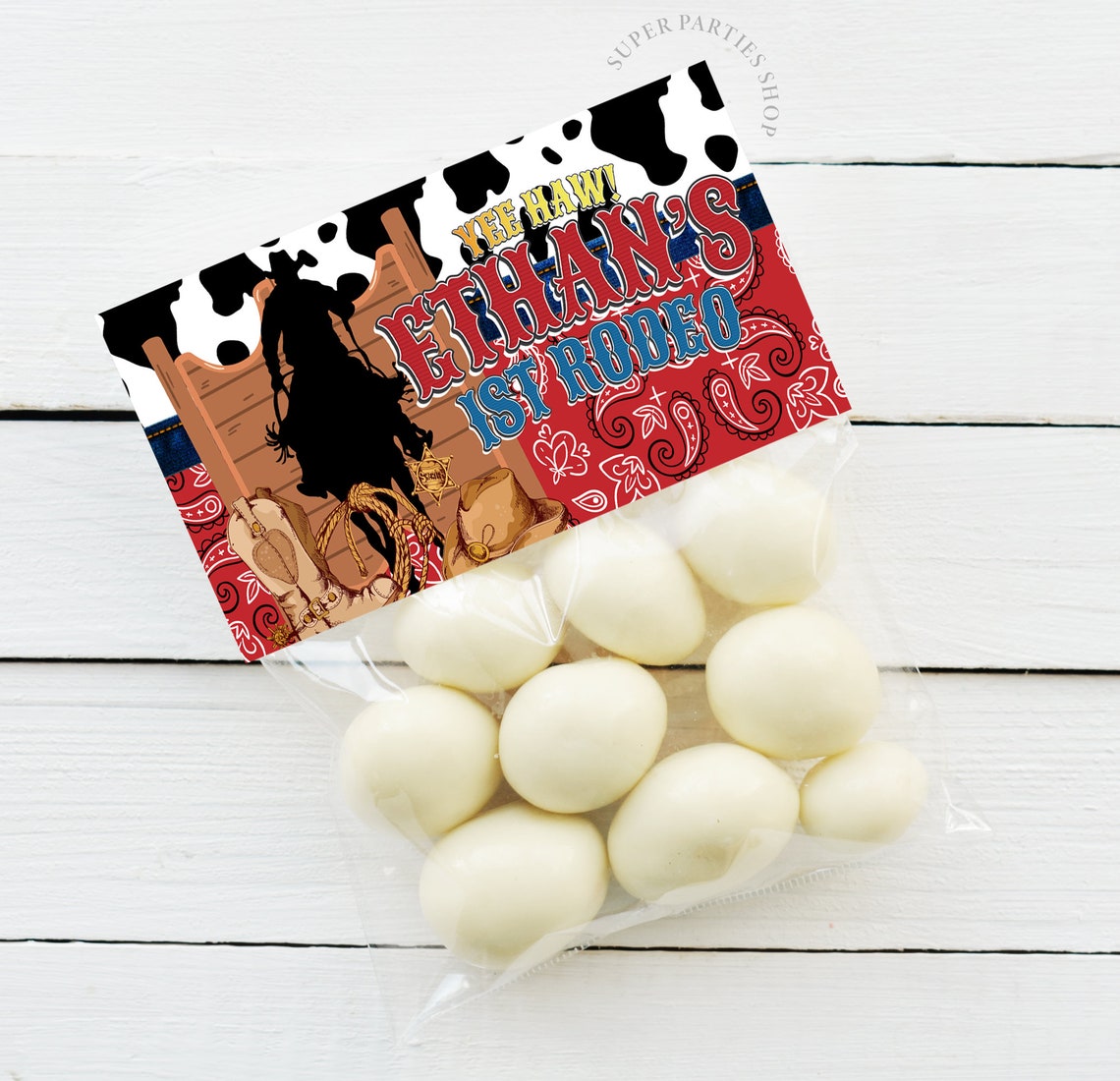 Cowboy Candy Bag Topper Label PRINTABLE Label Favor Cowboy - Etsy