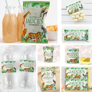 Jungle Party Bundle Printable , Snack Treat Safari ,wild One, Safari ...