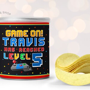Gamer Chips Can Printable Custom Chip Bags Gamer Birthday - Etsy