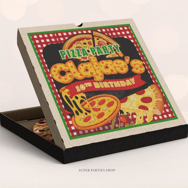 Pizza Box Label - Etsy