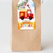 Firefighter Favor Tag Label Printable , Firetruck Potatoes, Firefighter ...