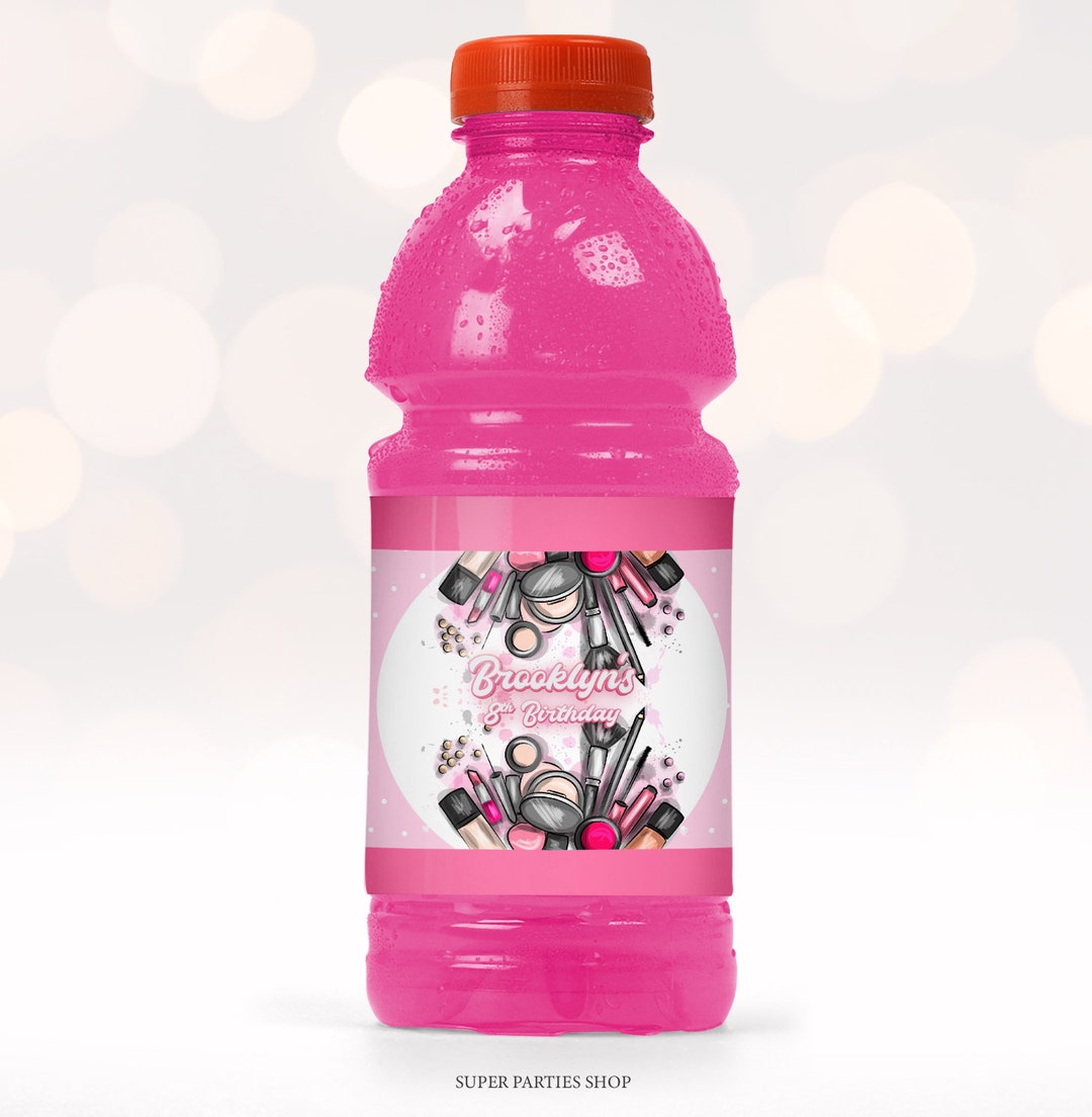 Spa Party Bottle Label Printable,spa Birthday, Girls Spa Day,makeover ...