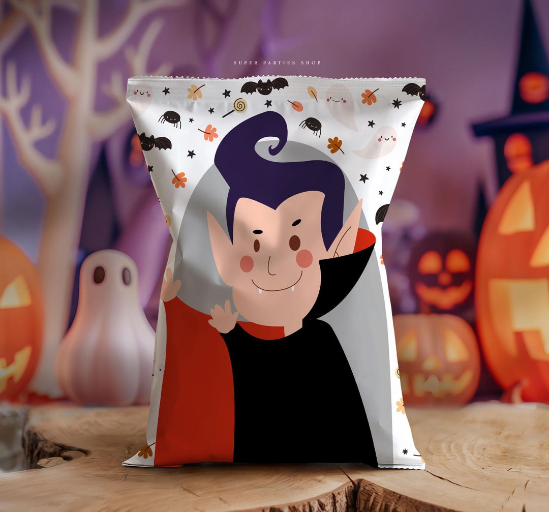 Halloween Chip Bag, Instant Download, Trick or Treat Chip Bag Wrappers ...