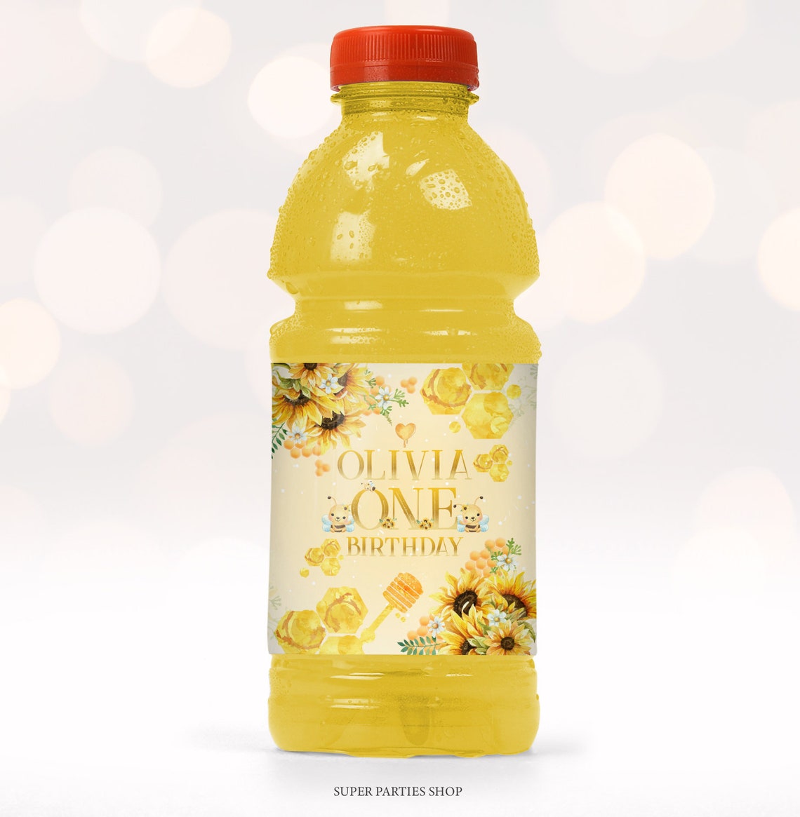 Honey Bee Bottle Labels Printable Water Bottle Label Bumble - Etsy
