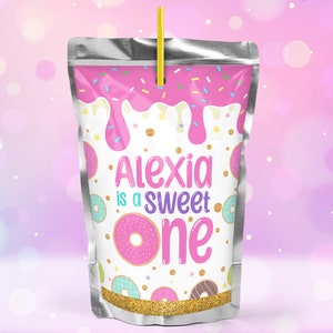 Sweet One Party Bundle Donut Potatoes Bags Donut Party Favors Donut ...