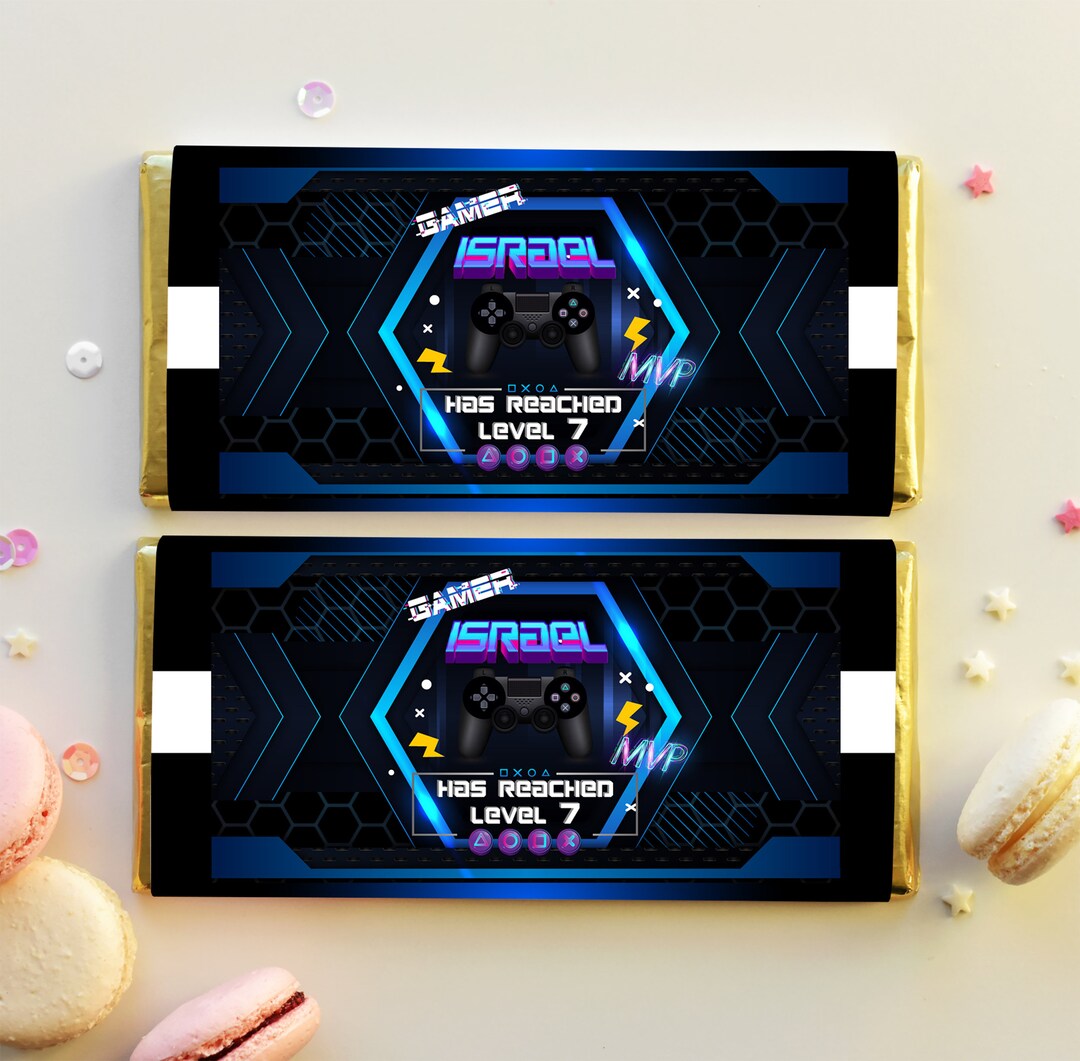 Gamer Candy Bar 155 Oz Printable Custom Gamer Birthday - Etsy