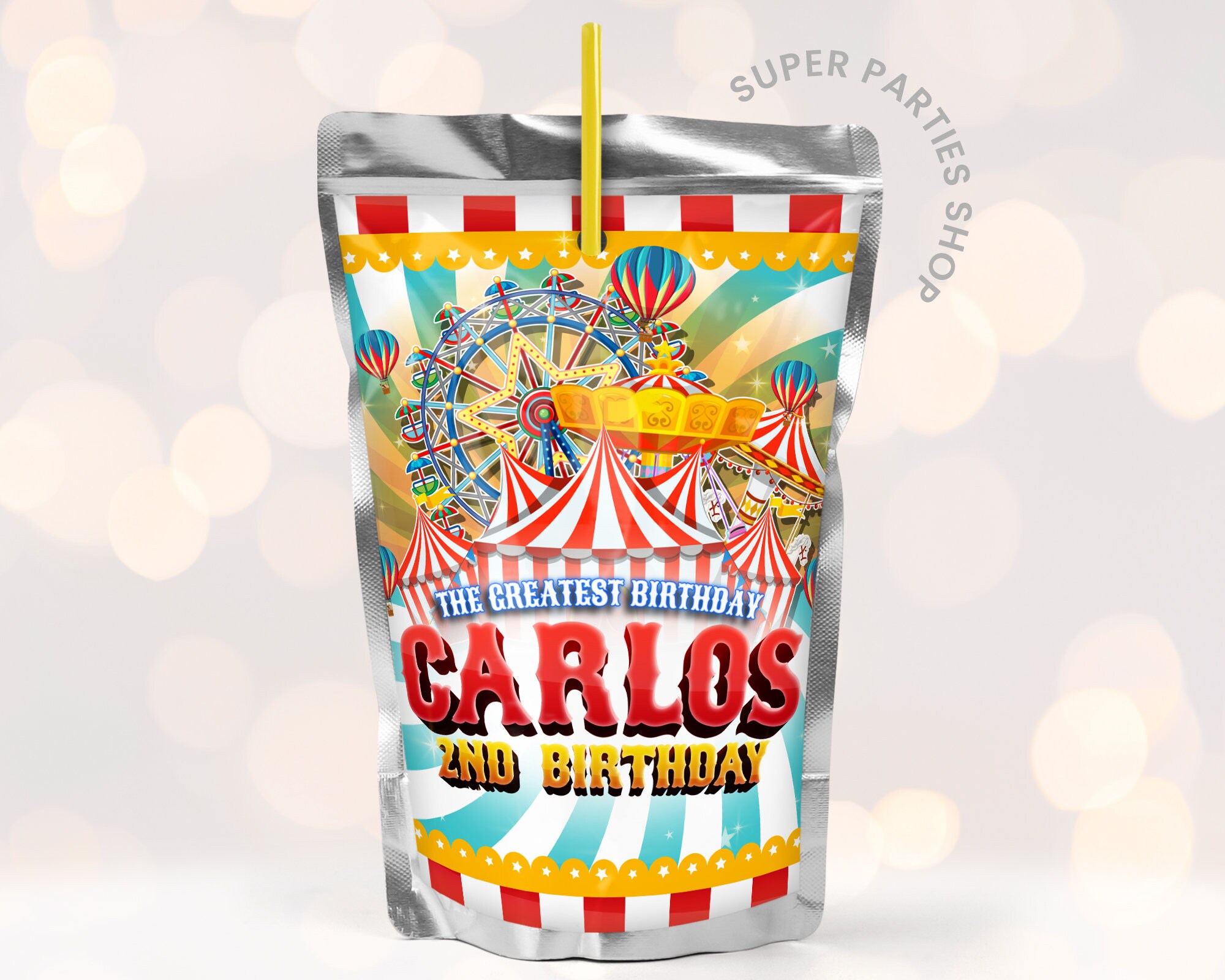 Circus Party Bundle Kit Printable Circus Tent Birthday Party - Etsy