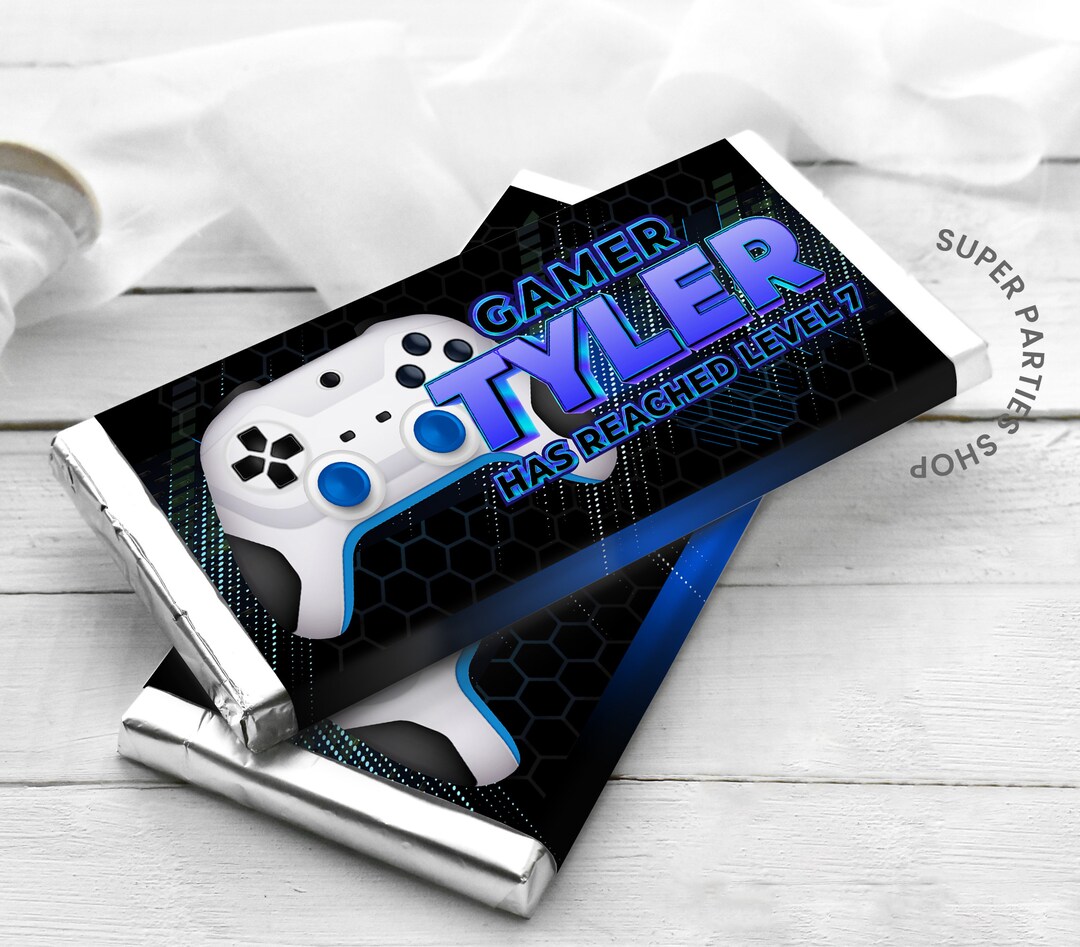 Gamer Candy Bar 1,55 Oz Printable, Custom Gamer Birthday, Video Game ...