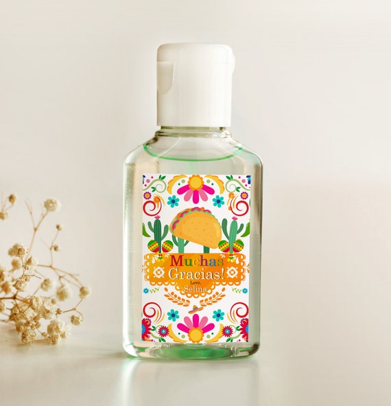 Fiesta Hand Sanitizer Label Fiesta Favors Mini Purell Fiesta | Etsy