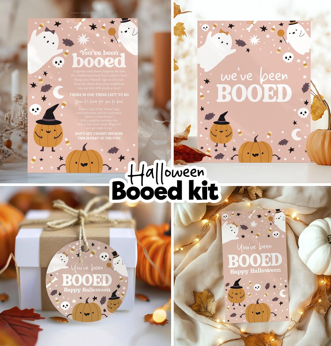 Bundle You've Been Booed Halloween Activity Kit We've Been Booed Trick ...