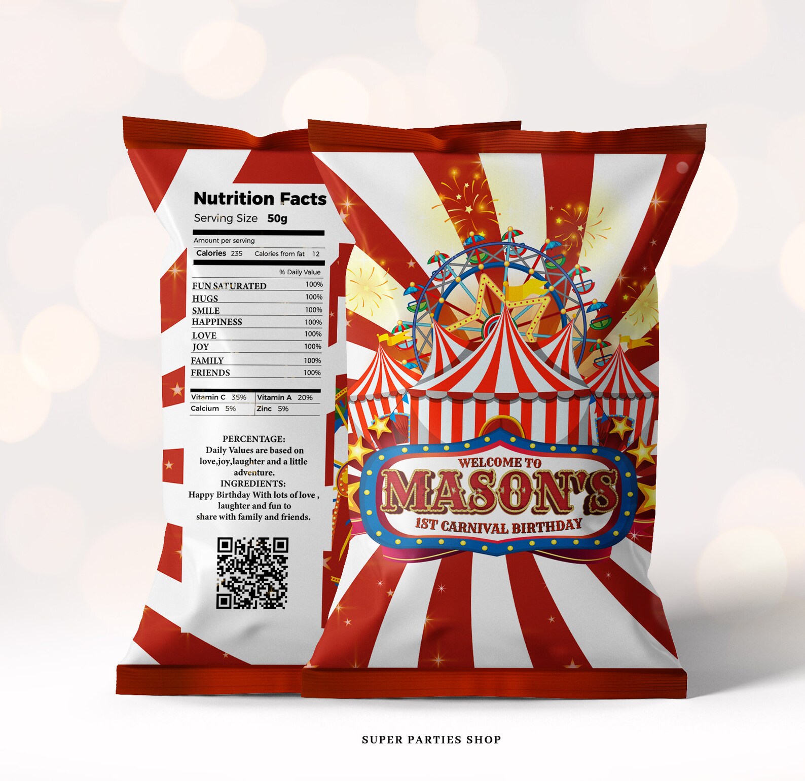 Circus Party Bundle Kit Printable Circus Tent Birthday Party - Etsy