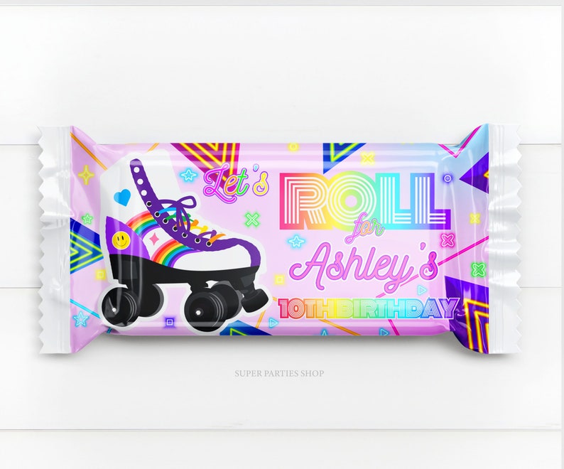Roller Skate Party Bundle Printable Labels Roller Skates - Etsy