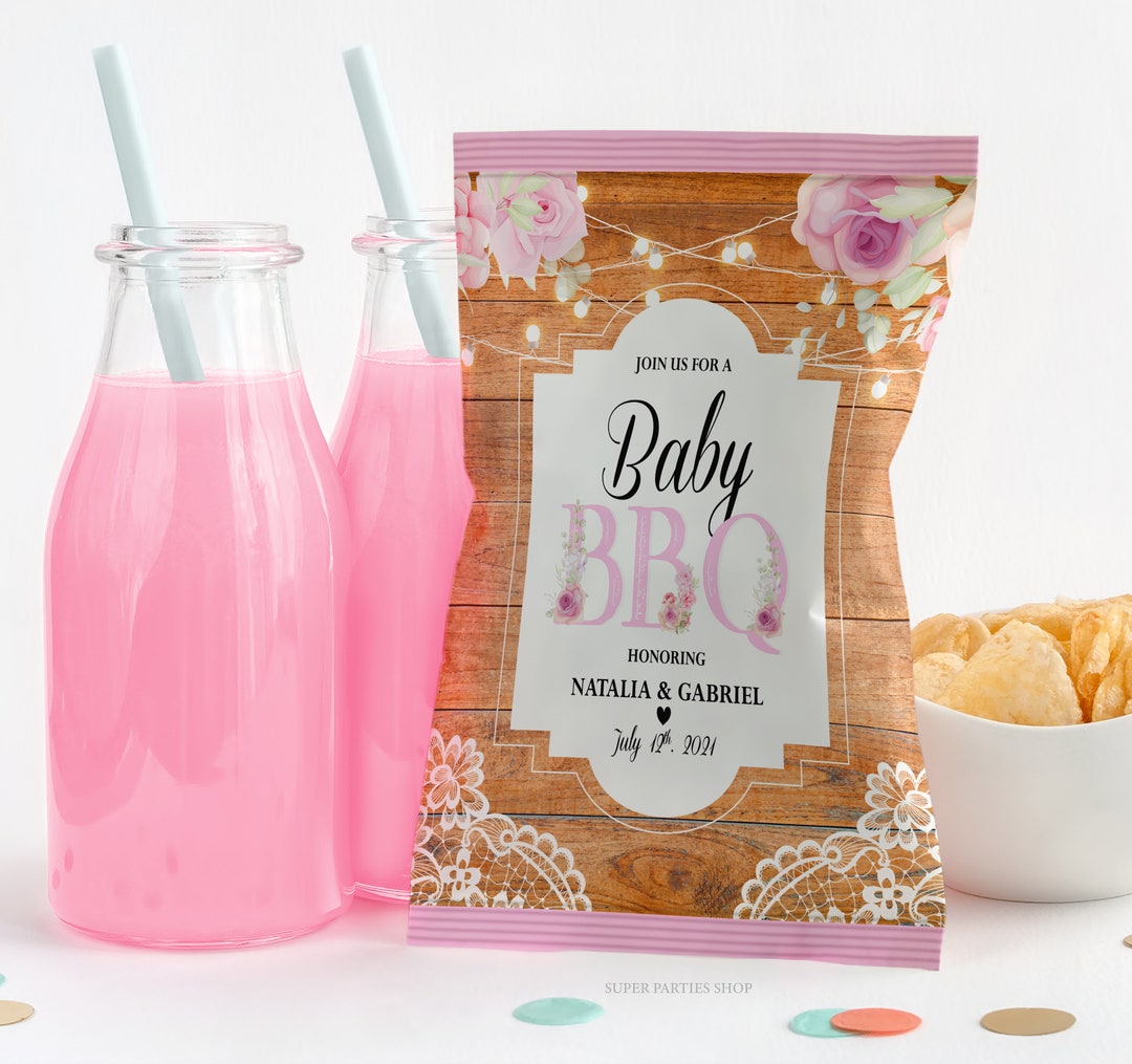 Bbq Chip Tasche Printable Wrapper BabyQue Baby Shower-Baby-Q-BabyQue ...