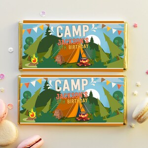 Camping Party Bundle Kit Printable Party Items, Camp Party Printables ...