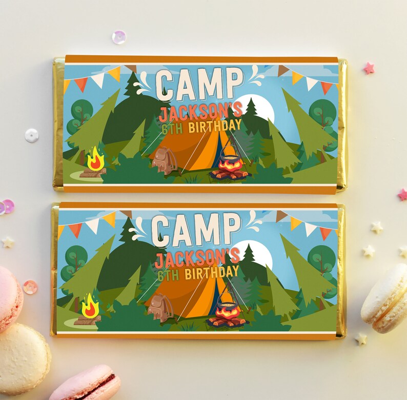 Camping Party Bundle Kit Printable Party Items Camp Party | Etsy