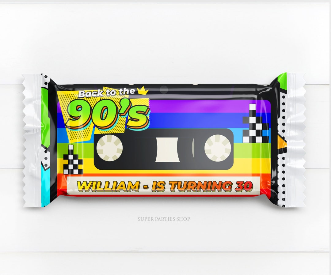 90s Printable Rice Krispies Treats, Snack Treat Candy Bar, Throwback ...