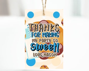 Customizable Milk and Cookies Welcome Sign Thank You Card - Etsy