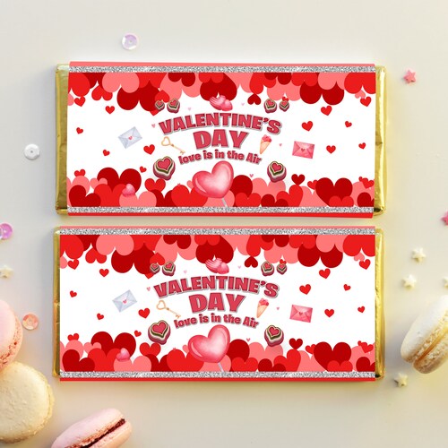 Valentine's Day Candy Bar 1.55oz Wrapper Printable Snack - Etsy