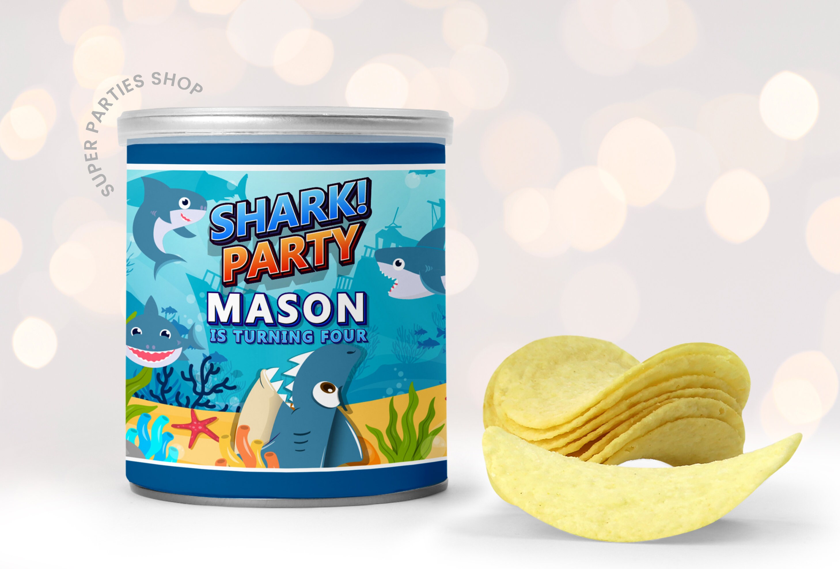 Shark Attack BUNDLE PARTY Kit Printable Shark Chip Bags - Etsy