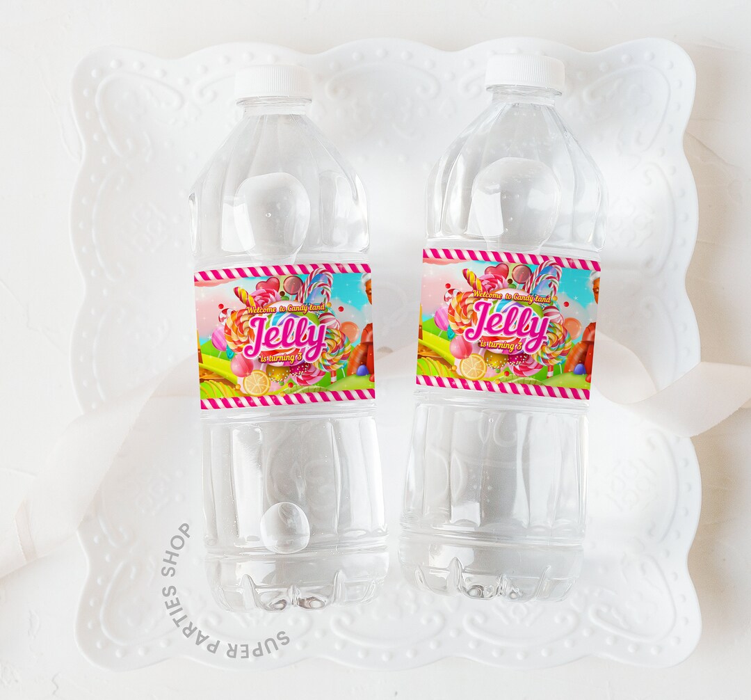 Sweet Water Bottle Label Printable, Sweet Party Favors, Sweet Snack Bag ...
