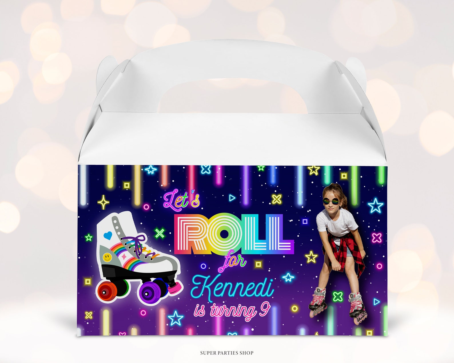 Roller Skate Gable Box Labels Printable 6.2x3.5in Roller - Etsy