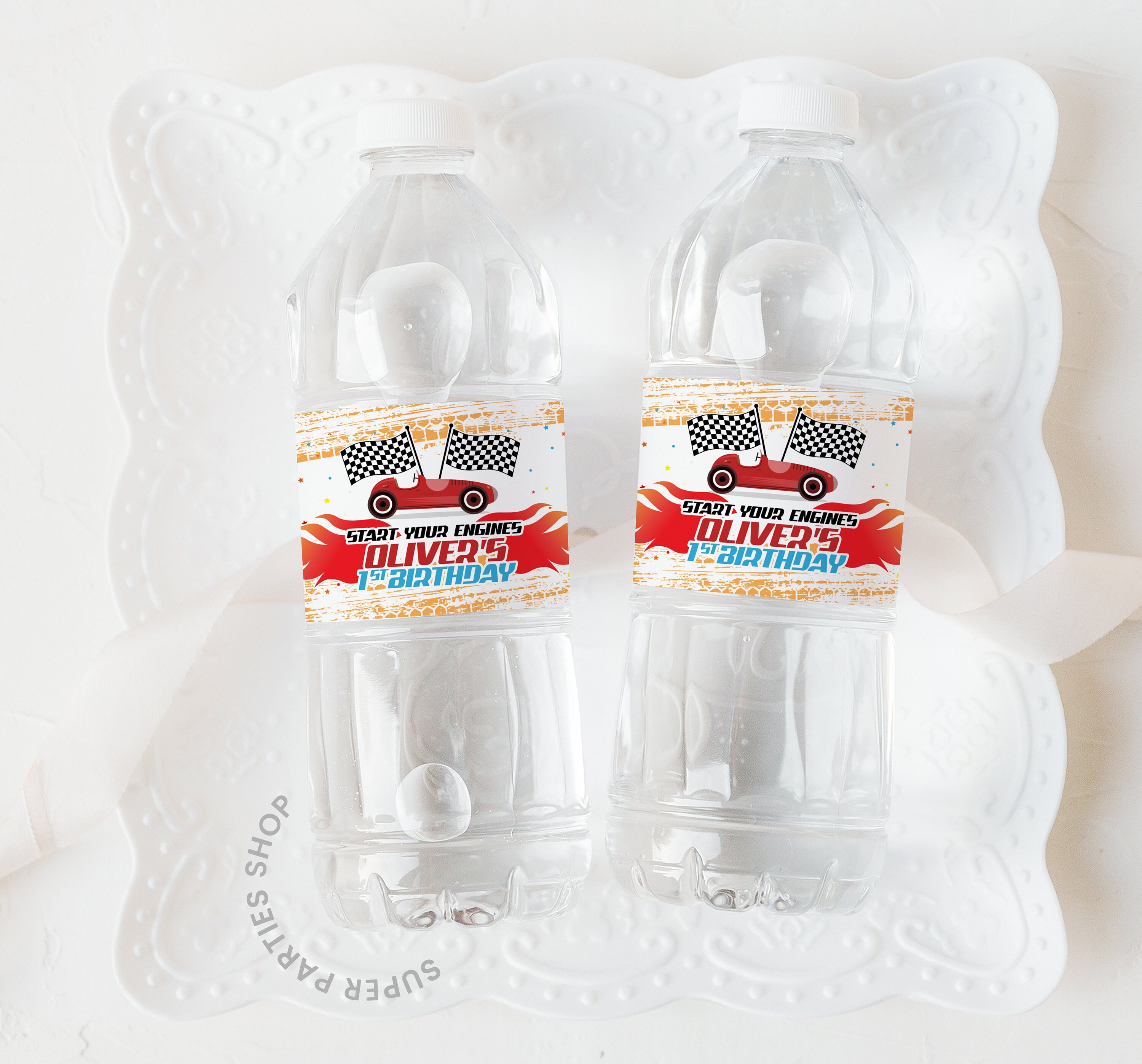 Cars Water Bottle Labels