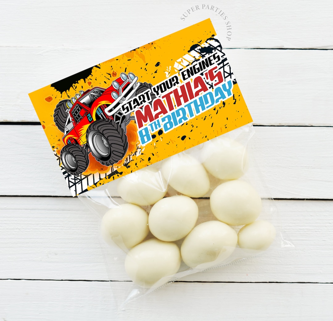 Race Cars Candy Bag Bag Topper Printable, Snack Bag, Roadster Birthday ...