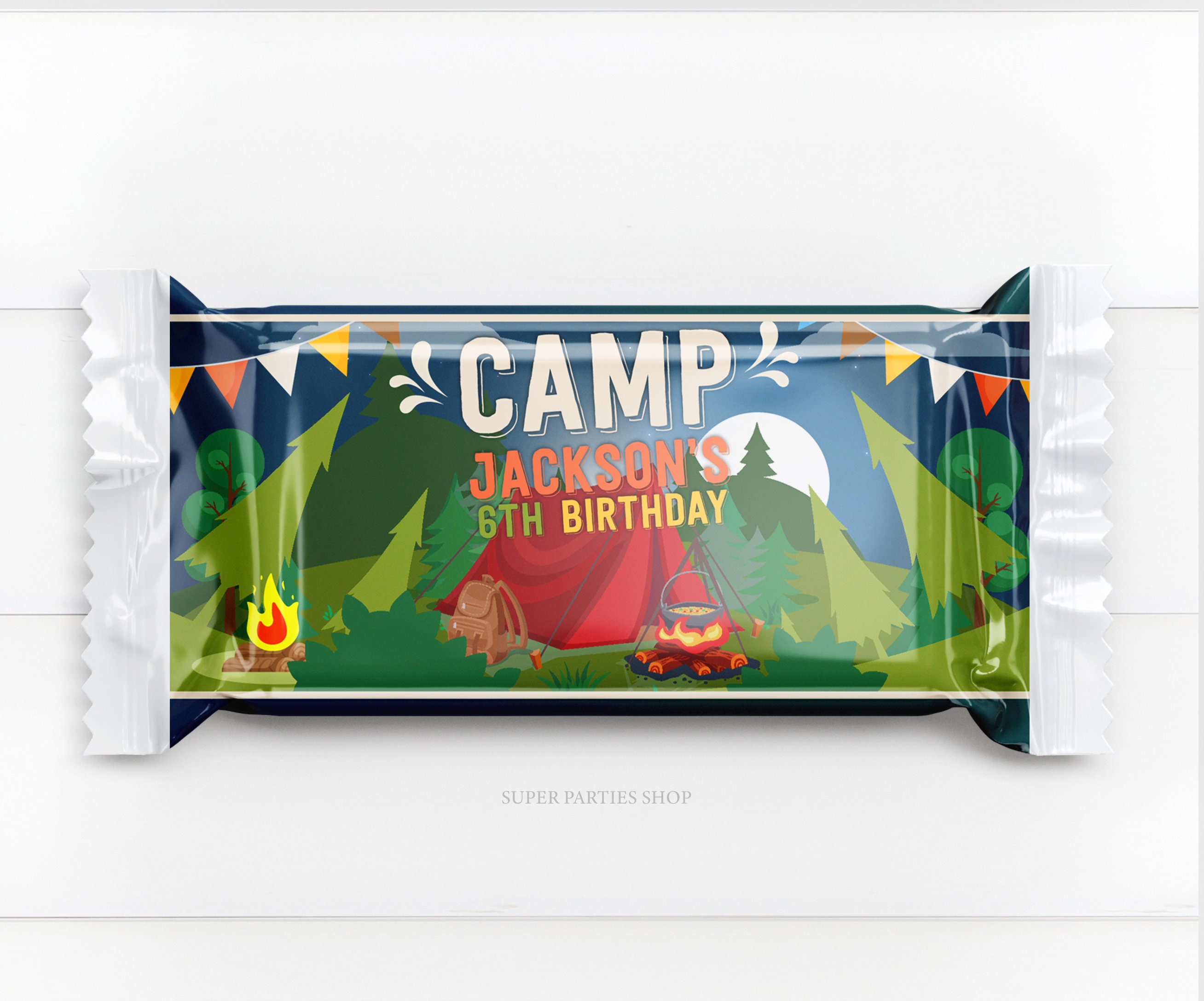 Camping Party Bundle Kit Printable Party Items Camp Party | Etsy