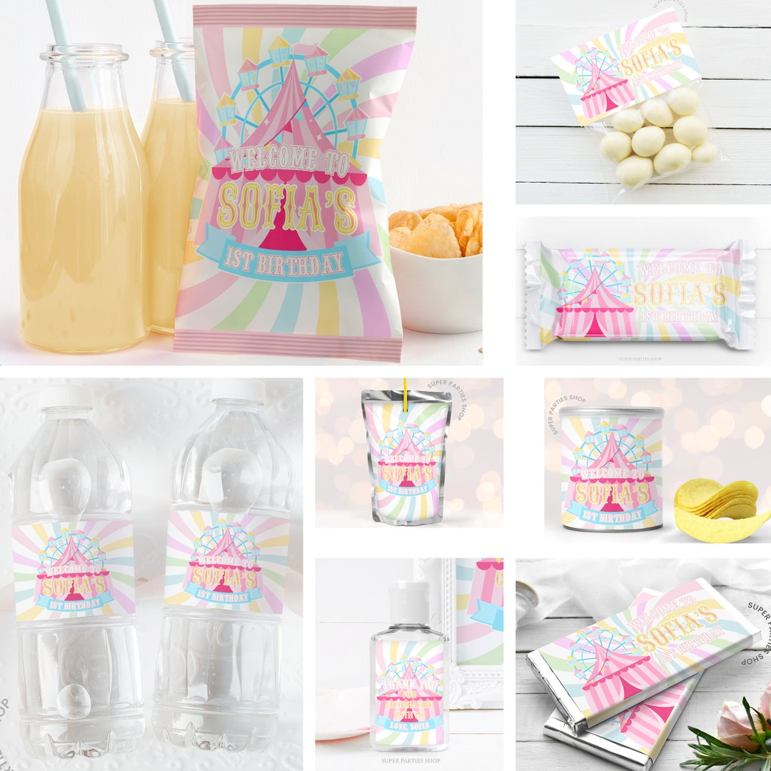 Circus Party Bundle Kit Printable Circus Tent Birthday Party - Etsy