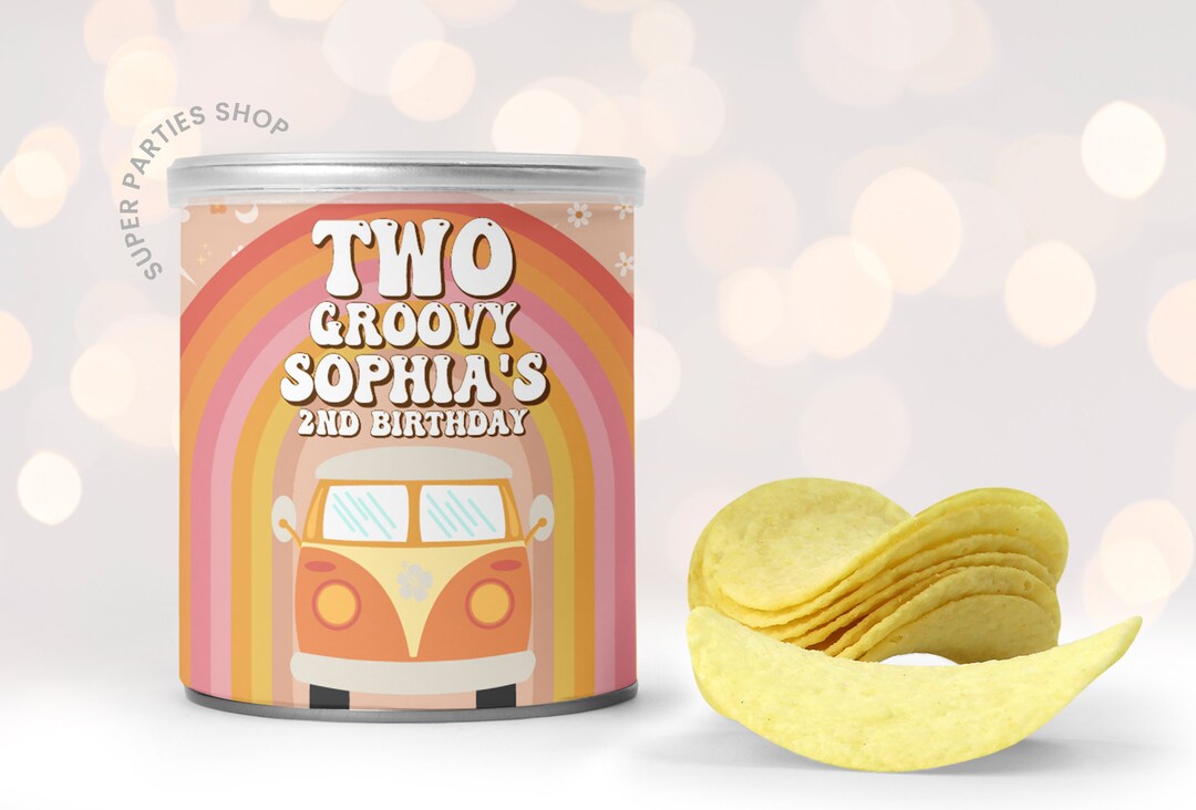 Hippie Flower Potatoes Chip Labels Printable,flower Power Birthday ...