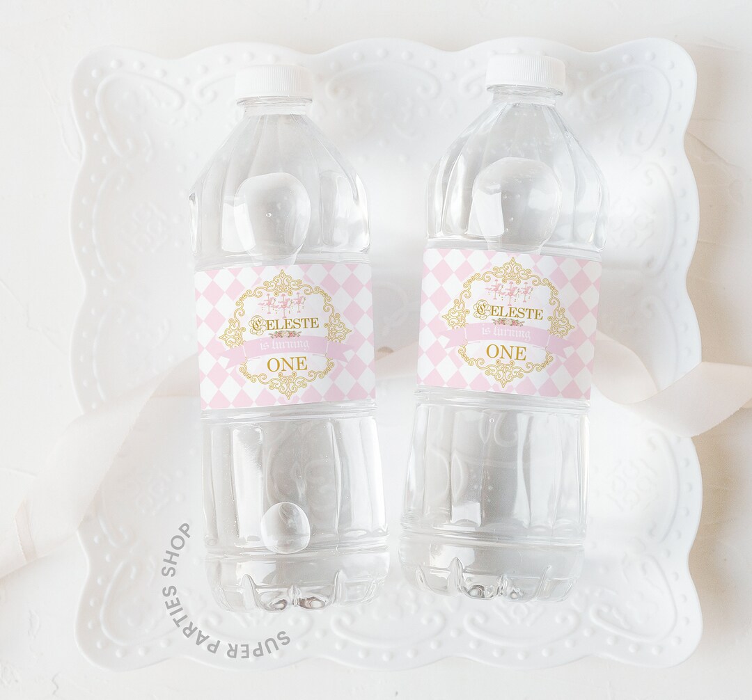 Carousel Bottle Label PRINTABLE, Merry Go Round,circus Carnival Water ...