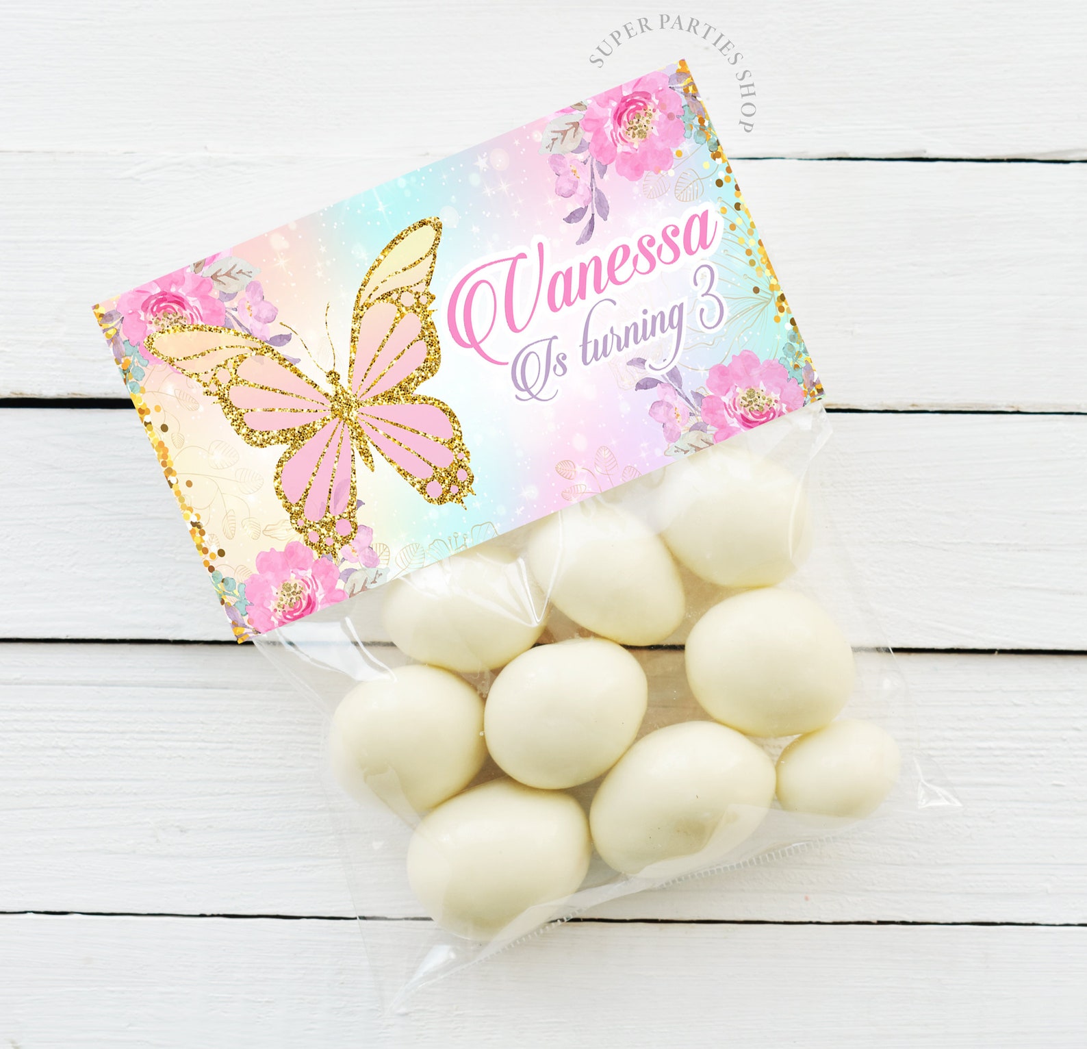 Butterfly Candy Bag Topper Printable Snack Treat Magical - Etsy