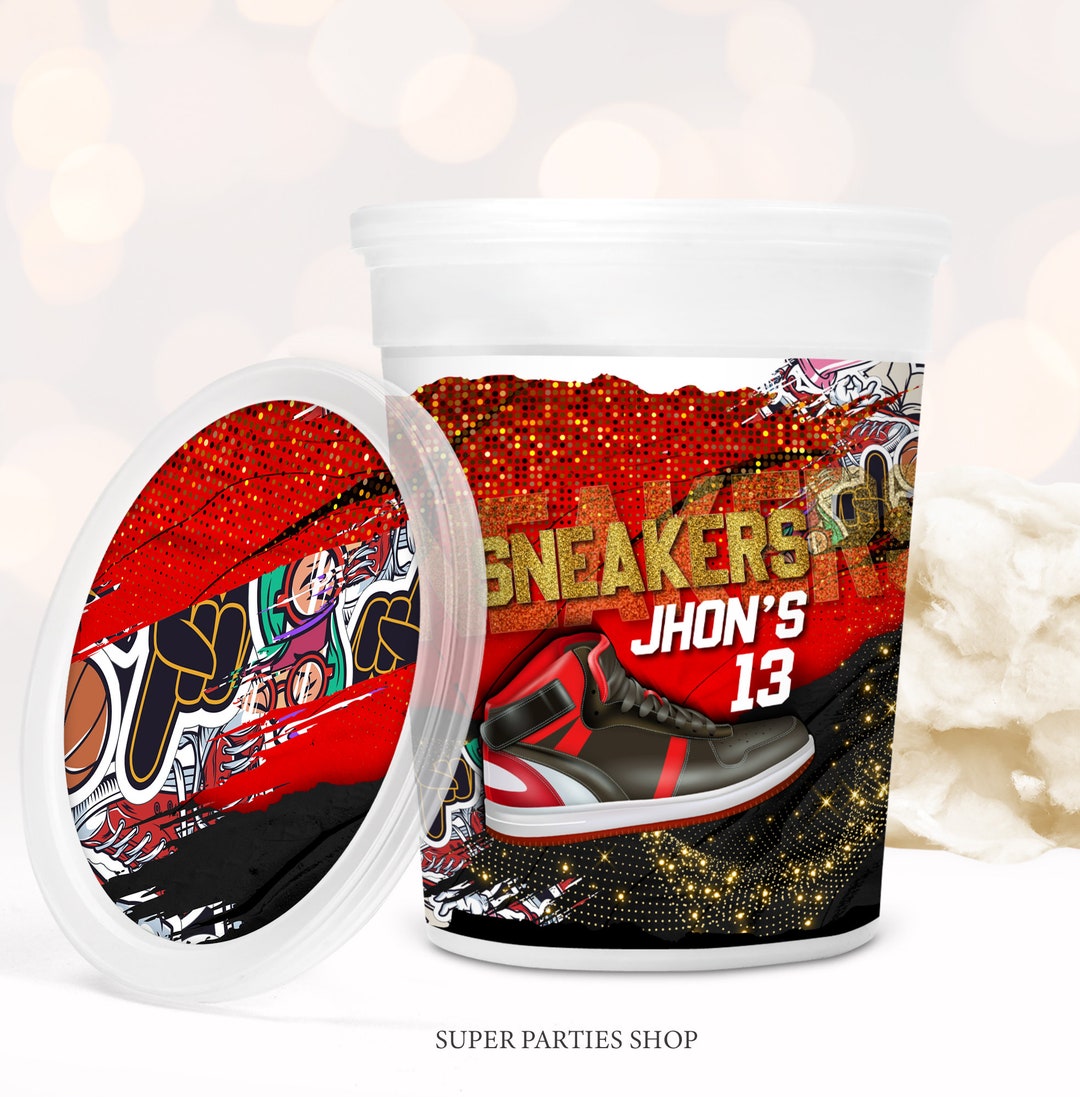 Sneakers Cotton Candy Labels Printable, Sneaker Ball Decoration ...